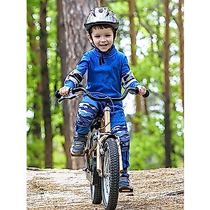 2 Pair Kids Knee Pad Camouflage Anti Slip Padded for Boy Sponge Knee Brace Breathable Flexible Toddler Knee Pads Elastic Knee Support for Boys Sport Volleyball Dance Skating Basketball, 3-7 Years