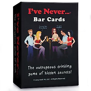 I've Never...? Bar Cards - Hilarious Truth or Dare Game for Parties, Vacations, and Game Nights, Perfect for Friends and Adults | 2+ Players | Ages 17+