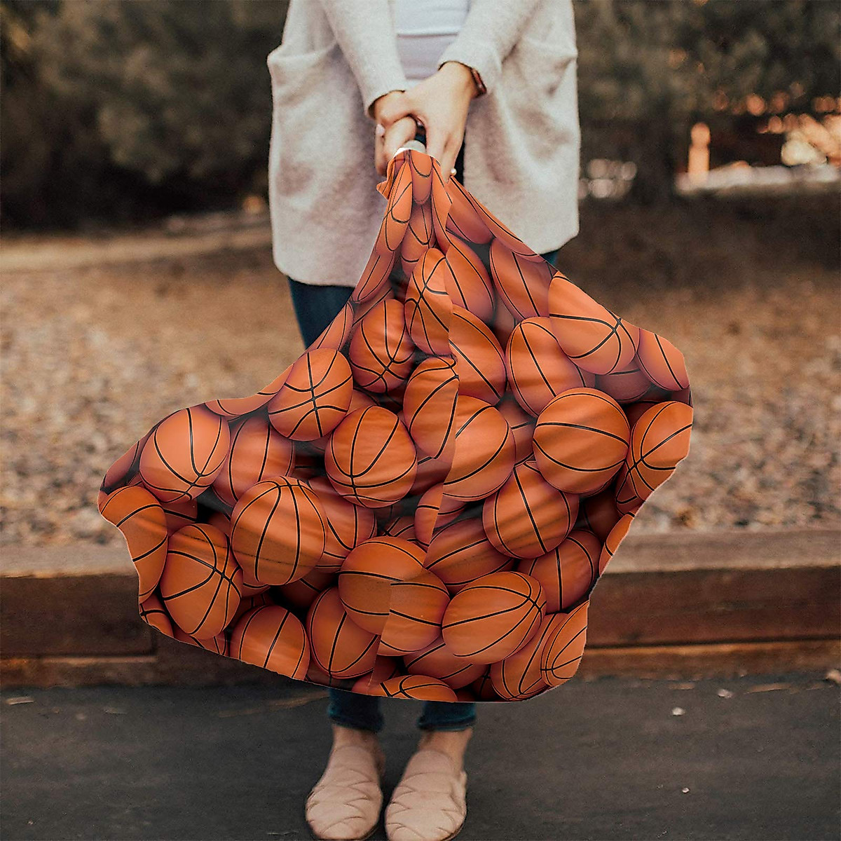 Basketball Balls Pattern Baby Nursing Cover for Breastfeeding, Breathable Stretchy Nursing Scarf Carseat Canopy for Boys or Girls Stroller Car Seat Covers Outdoor Sports