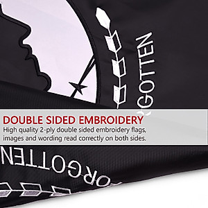 Pow Mia Flag 3x5 ft Outdoor Heavy Duty and Double sided You are Not Forgotten Prisoner of War Flags Military Pow Flag with 2 Grommets