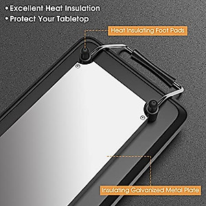 MEDIMALL 35 Inch Electric Griddle Nonstick, 2000W Teppanyaki Flat Top Grill Extra Large Cooking Surface, Indoor Outdoor Pancake Griddle Skillet w/Adjustable Temperature for Hosting Party, Camping, BBQ