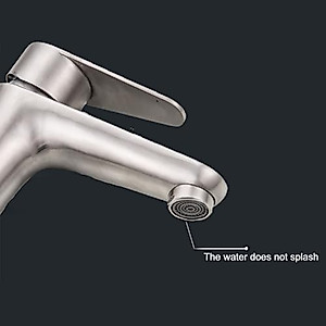 SZYDD Kitchen Faucet Single Levers Bathroom Tap with 60cm Hose Stainless Steels Cold Water Tap Bath Sink Faucet Kitchen Sink Accessories