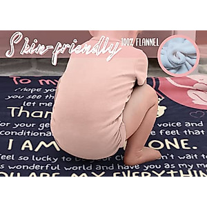 InnoBeta New Mom Gifts for Women, Expecting Mom Gifts, Mom-to-Be Gift, Pregnancy Gifts, Soft Throw Blanket 50"x65" - Letter