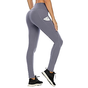 Ewedoos Fleece Lined Leggings with Pockets for Women Thermal Warm Winter Leggings for Women High Waisted Workout Yoga Pants