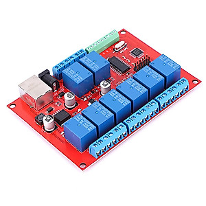 Kadimendium Ethernet Relay Board 8-Channel Network Switch TCP UDP Module Controller Circuit Board LAN Ethernet Electronic kit
