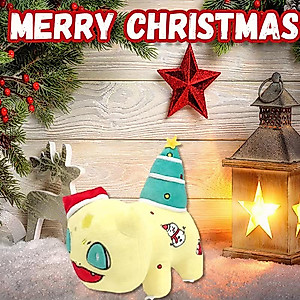 LSYEE Christmas Limited Edition Cute Plant-Like Animal Plush Toy - Christmas Tree on Back & Snowman Design | Perfect for Christmas & Birthday Gifts | Great for Kids | Cartoon Style Plush Toy