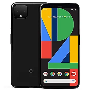 Google Pixel 4 XL (128GB, 6GB) 6.3" 90Hz OLED, IP68 Water Resistant, Snapdragon 855, Fully Unlocked (T-Mobile, Verizon, AT&T, GoogleFi) (w/Fast Wireless Charging Pad, Black) (Renewed)