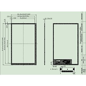 SANZAMELIN 7-inch TFT LCD 800 * 1280 Resolution IPS Full View LVDS Interface capacitive Touch Screen