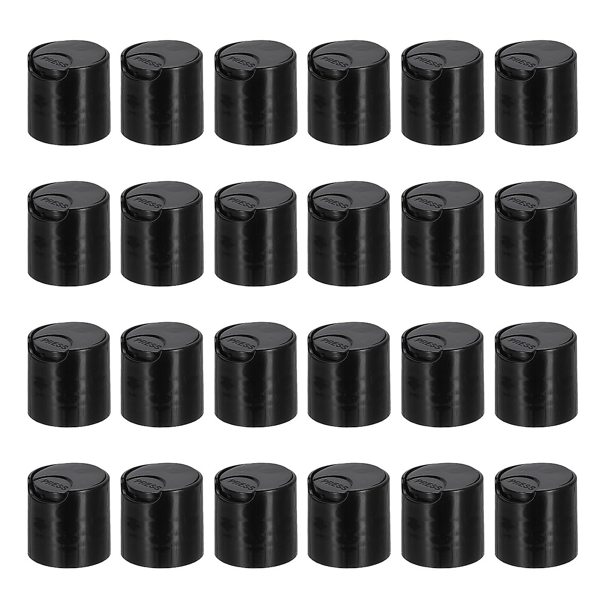 PATIKIL 28/410 Replacement Press Plastic Caps, 48pcs Dispensing Top Cover for Squeeze Shampoo and Lotion Bottles Lids