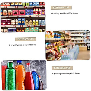 KITANDOVE 2pcs Product Sorting Divider Bookcase Dividers Snacks Dividers Goods Classification Boards Shelf Dividers for Supermarkets Supermarket Supply Classification Plates Clear Plastic