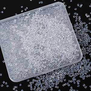 4600Pcs Italian Keratin Glue Granule Pellets Transparent Keration Glue Granule Bead for Hot Fusion Nail/I Tip Hair Extensions
