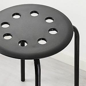 IKEA Marius Home, Study & Office Stool (45 cm, Black)