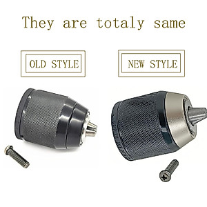 N242399 766015-4 763252-1 763248-2 Chuck Keyless 2-13mm 1/2-20UNF Replacement for DeWALT BOSCH MAKITA HITACHI Ryobi BIT