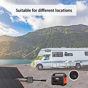 8mm Splitter 8mm Female and Male Y Splitter Adapter Cable for Solar Panel RV Automotive Marine Portable Power Station Compatible with Jackery Goal Zero with Reverse Current Protection Charge