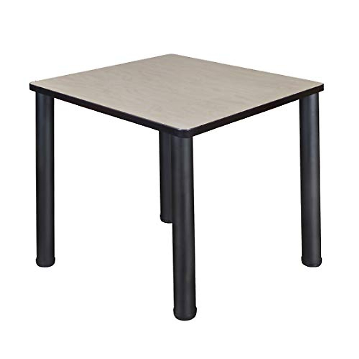 Kee 30" Square Breakroom Table- Maple/ Black