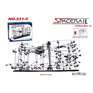 SpaceRail Level 5 Marble Run Extreme Super Set Game for Teens and Adults