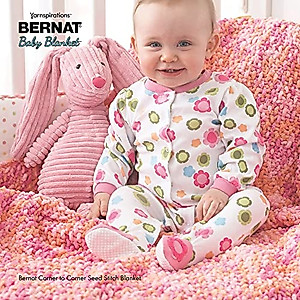 Bernat Baby Blanket BB Baby Teal Yarn - 1 Pack of 10.5oz/300g - Polyester - #6 Super Bulky - 220 Yards - Knitting/Crochet