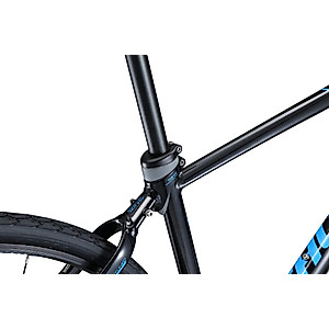 Schwinn Vantage F3 Mens/Womens Sport Hybrid Bike, 21-Speed Drivetrain, 55cm/Small Aluminum Frame, Flat Bar, Disc Brakes, Smooth Ride Technology, Black