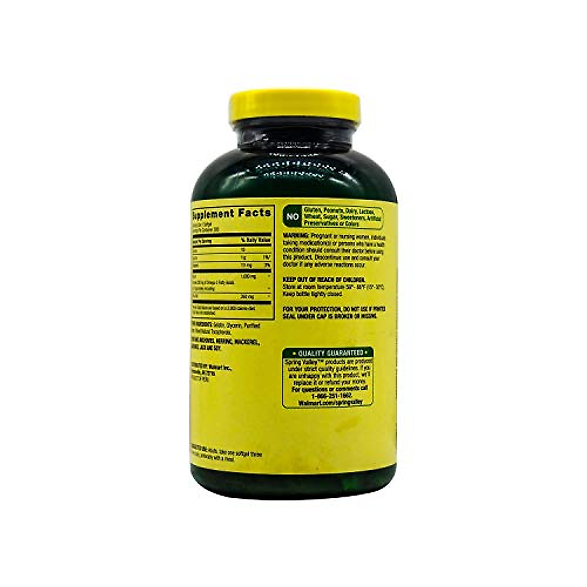 Spring Valley - Fish Oil 1000 mg, 300 Softgels