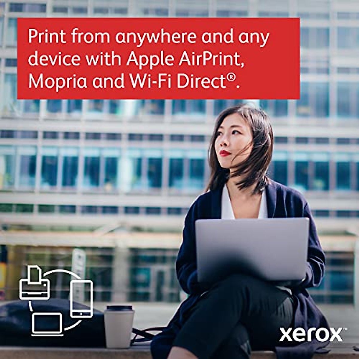Xerox C235/DNI Color Multifunction Printer, Print/Scan/Copy/Fax, Laser, Wireless, All in One