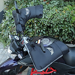 BESPORTBLE 1 Set Bicycle Handlebar Cover Motorcycle Handlebar Muffs Cycling Accessories Outdoor Accessories Bike Handles Grips Warm Handbag Mitts Gloves Cold Protection Polyester