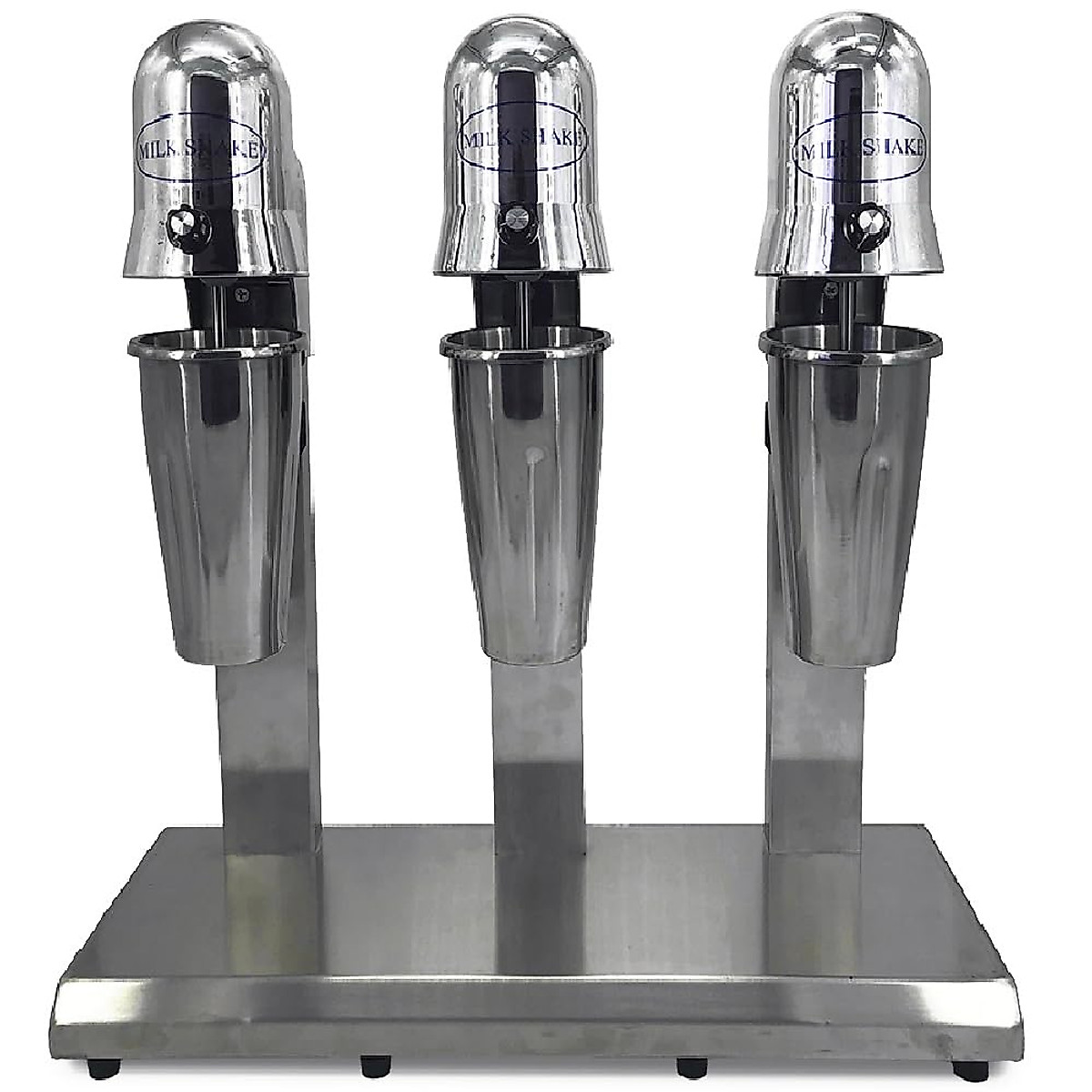 3 Head Milkshake Maker, 18000RPM Electric Milkshake Mixer, Commercial Milk Shake Blender Machine with 3x800ml Cup, Beverage Frother Mixer for Tea Milk Juice Portein Shakes