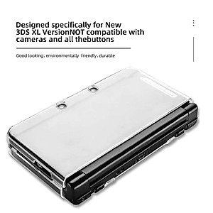 Protective Case for Nintendo New 3DS XL LL,Crystal Clear Hard Shell Cover Skin Ultra Clear Anti-Scratch Accessory
