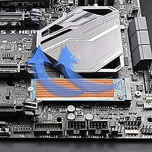 icepc M.2 PCI-E NVME 2280 SSD Heatsink Pure Copper Heat Sink,High Performance SSD Radiator with Thermal Pad for PS5/Laptop/PC 2280 NGFF Solid State Disk Cooler(70x20x4mm)