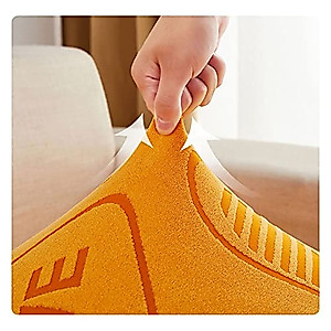 IMYOGI High Stretch Sofa Covers Stylish Sofa Slipcovers Couch Covers L Shape Corner with Non Skid Foam Sofa Cover High Stretch Machine Washable Furniture Protector -blue-2-4 Seater+4 Seater