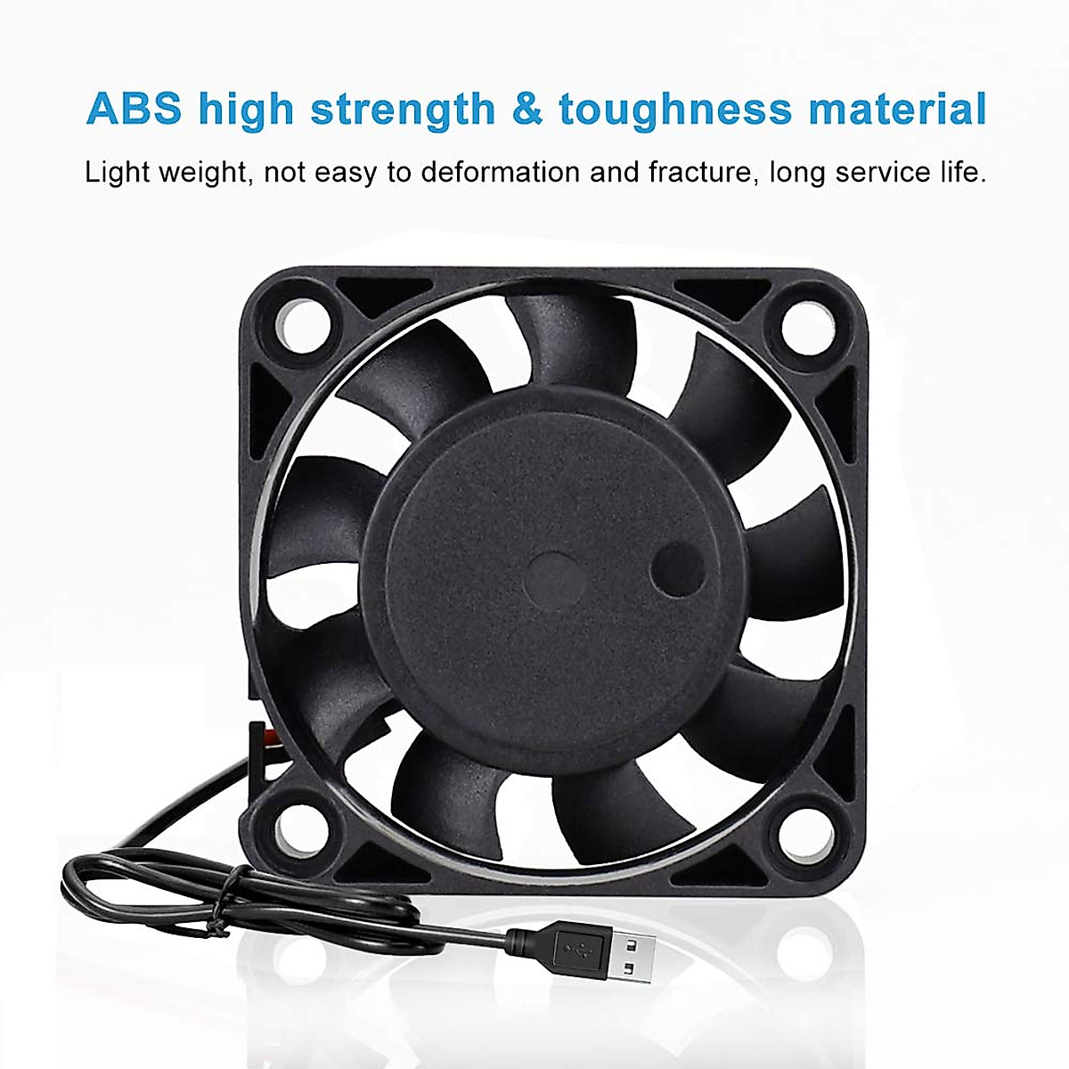 2Pack Wathai 40mm x 40 x 10mm USB Fan 5V for Receiver DVR Playstation Xbox Computer Cabinet Cooling