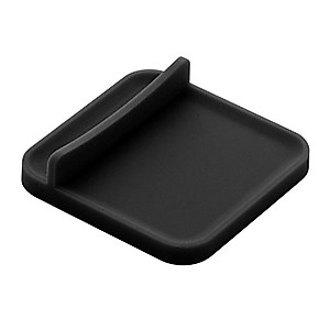 Yamazaki Home Haircare Appliance Rest Heat Resistant Styling Tool Holder/Mat Straightener/Curling Iron | Silicone | Hair Care, One Size, Black