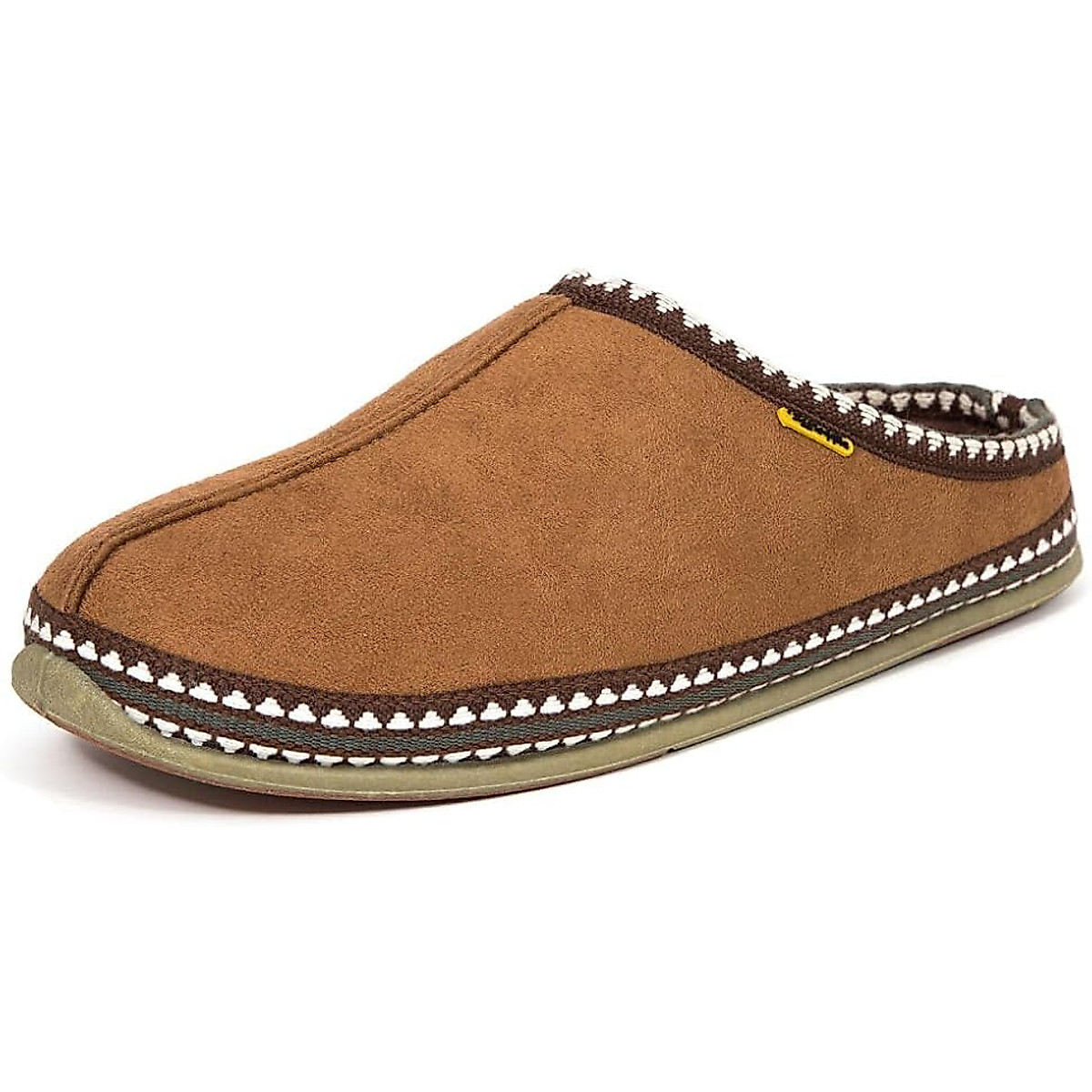 Deer Stags Men's Wherever Microsuede Slipper, Chestnut, 10