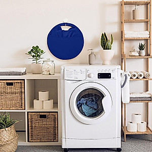 26" Collapsible Portable Laundry Basket Pop up Laundry Basket Convenient and Fast Access to Clothes from the Dryer Easy to Store Blue