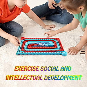 Big Pop Game Fidget Toy，Pop Chess Board Game with 2 Dice Board Dice Big Pop Board Game Stress Relief Tools for Men Women Adult