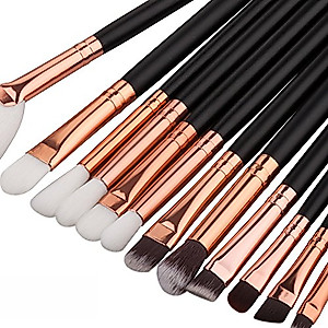 Be Mall Makeup Brushes 12pcs Makeup Brush Set tools Make-up Toiletry Kit Wool Make Up Brush Set Chfafgf115pn