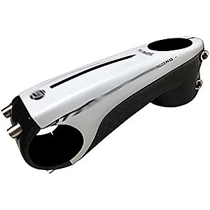 ZECHAO Mountain Bike Carbon Stem,Ultralight Road Bike Stem 28.6 * 80/90/100MM Bike Carbon Stem Parts Bike Stem (Color : White, Size : 80mm)