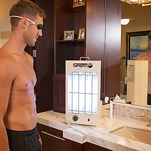 Sperti UV Eye Protection Goggles for The Fiji Sun Tanning Lamp and Red Light Therapy, FDA Registered, Clear Unobstructed Vision