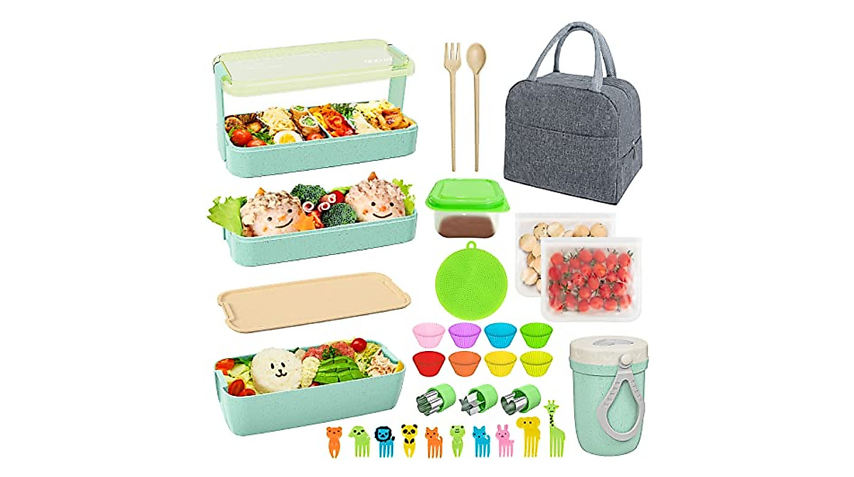 Korlon 30 Pcs Bento Box - Ideal Lunch Kit for Adults