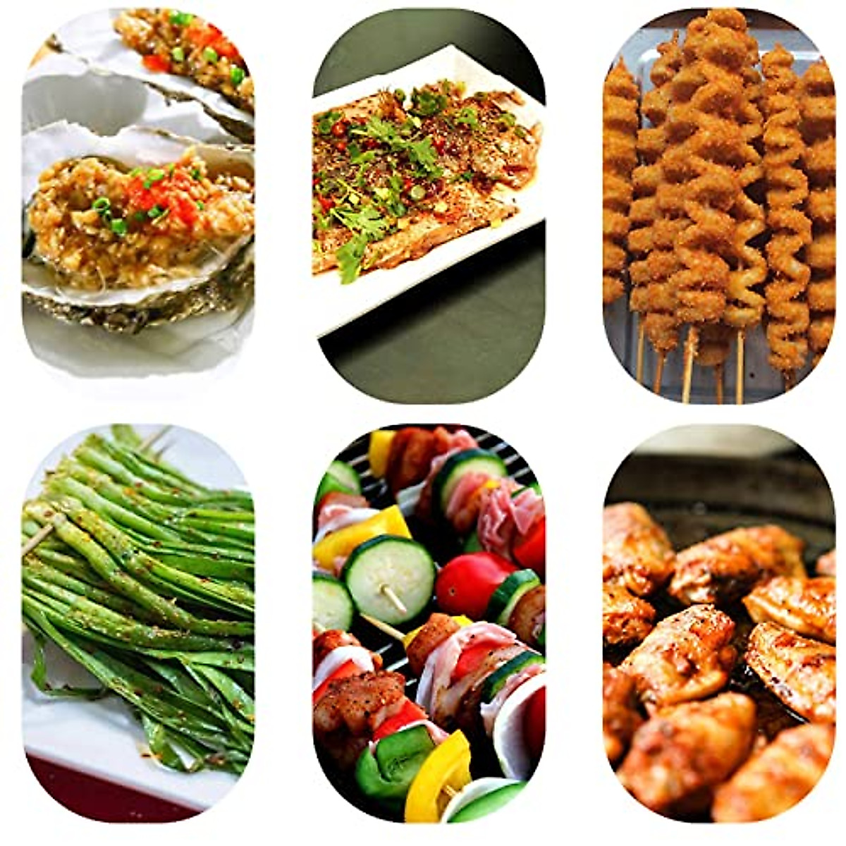 Outdoor BBQ Stainless Steel Barbecue Grill Foldable Portable Stainless Steel Even Heat Sunken Charcoal Trough Charcoal Grill Backyard Patio Garden Picnic