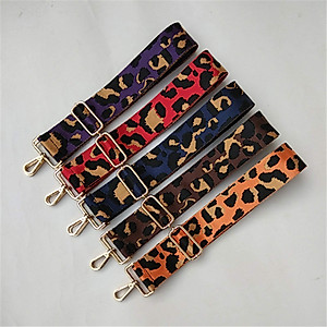Beacone Wide Leopard Purse Strap Replacement Adjustable Crossbody Shoulder Bag Handbag Strap Belt