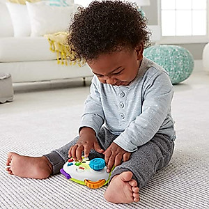 Fisher-Price Laugh & Learn Baby & Toddler Toy Game & Learn Controller Pretend Video Game with Music Lights & Activities Ages 6+ Months
