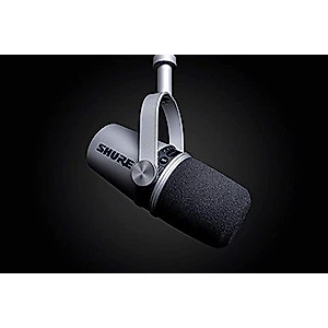 Shure MV7 USB/XLR Dynamic Microphone + AONIC 50 Wired/Wireless Noise Cancelling Headphones for Podcasting, Recording, Streaming & Gaming, Professional Quality Sound & Durability - Silver/Black