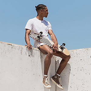 Retrospec Alameda Skateboard Complete with Abec-7 Bearings & Canadian Maple Deck, Blue Halftone