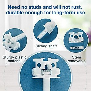 20 PCS Vertical Blind Repair Carrier with Stem Vertical Blinds Repair Kit White Blinds Replacement Parts