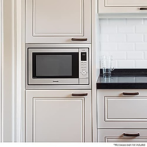 Panasonic 24-inch Microwave Trim Kit, Stainless Steel, for use with 1.2 cu ft NN-CD87KS Panasonic Microwave Oven – NN-TK81KCS