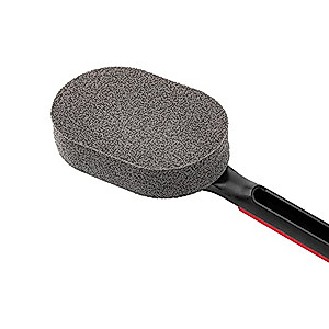 SGCB Pro Tire Shine Applicator Brush - Premium Auto Detailing Tire Dressing Applicator Sponge Brush for Tire Shine, Ergonomic Grip with Long Handle, Multipurpose Foam Sponge Brush Wax Foam Applicator