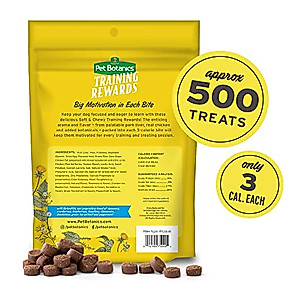 Pet Botanics 20 oz. Pouch Training Reward Soft & Chewy, Chicken Flavor, with 500 Treats Per Bag, The Choice of Top Trainers