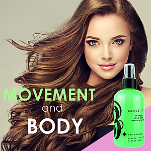 Anti-Frizz Detangler, Leave-In Conditioner For Dry And Damaged Hair, Leave-In Detangler, Thermal Spray With Incredible Shine-B. The Product Leave It In 8oz.