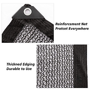 18ft x 36ft Pool Leaf Nets for In-Ground Swimming Pools Cover, Durable Rectangula Mesh Pool Leaf Net Cover with Grommets and Rope, Professional Grade Winter Autumn Summer Pool Safety Cover, Black