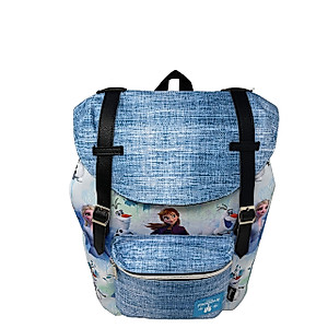 Limited KBNL Frozen 2 Allover Pattern Preppy Vintage Style 16" School Backpack